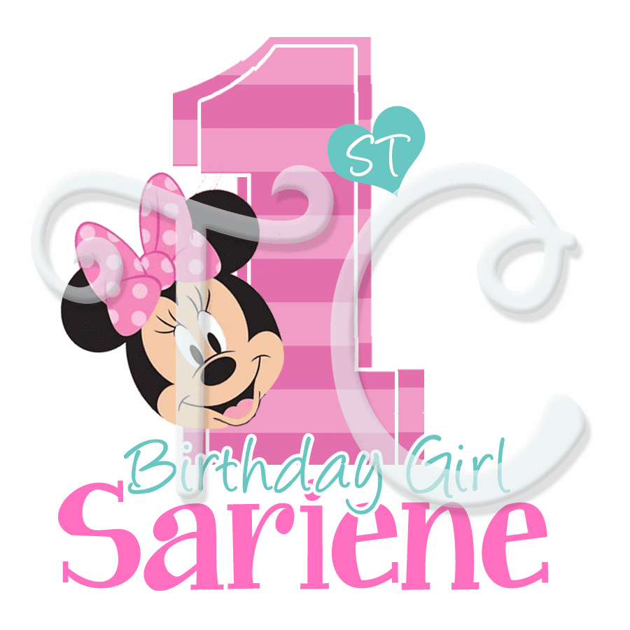 Minnie Mouse 1st Birthday Png