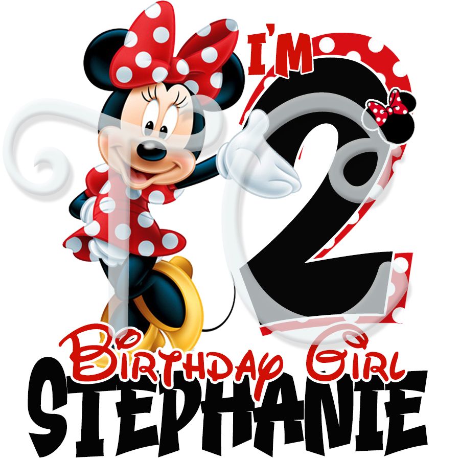 Minnie Mouse Happy 2nd Birthday