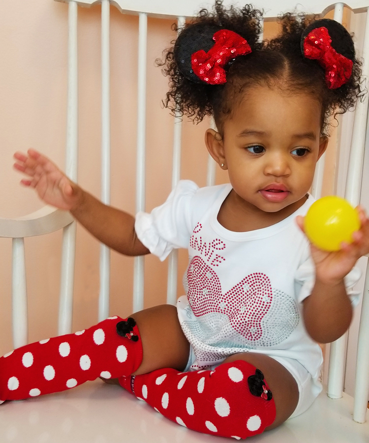 Minnie Mouse Rhinestone Romper Set