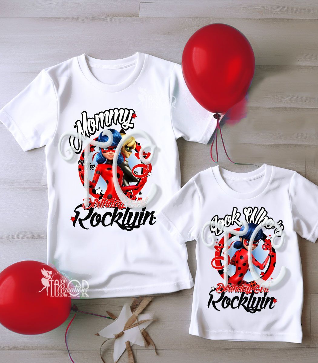 Miraculous Ladybug Family Birthday Shirt, Miraculous Ladybug Birthday ...
