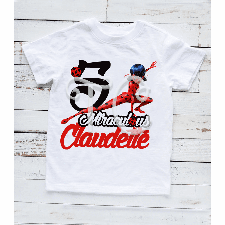Miraculous Ladybug Custom Birthday Shirt