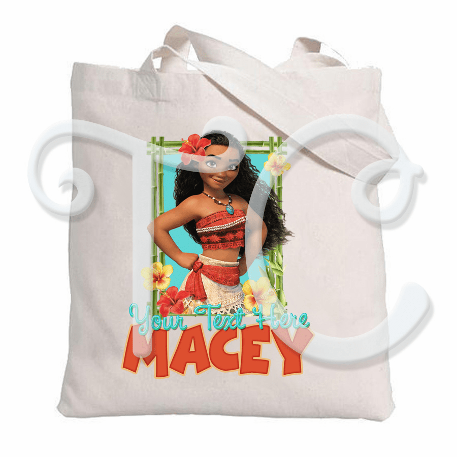 Moana Personalized Canvas Tote Bag