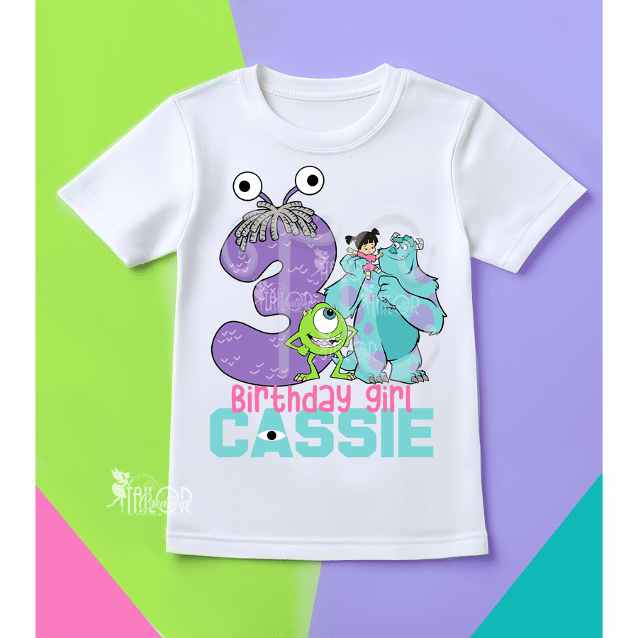 monsters inc birthday outfit, custom denim birthday outfit - monsters ...