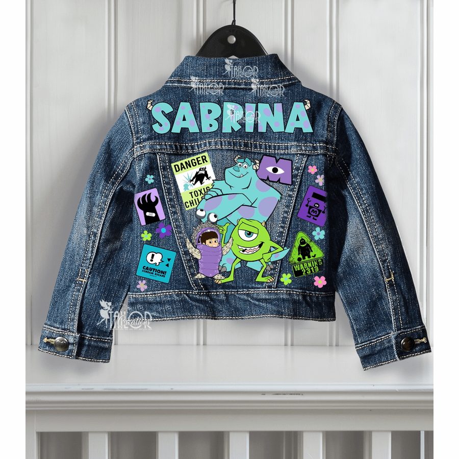 monsters inc birthday outfit, custom denim birthday outfit - monsters ...