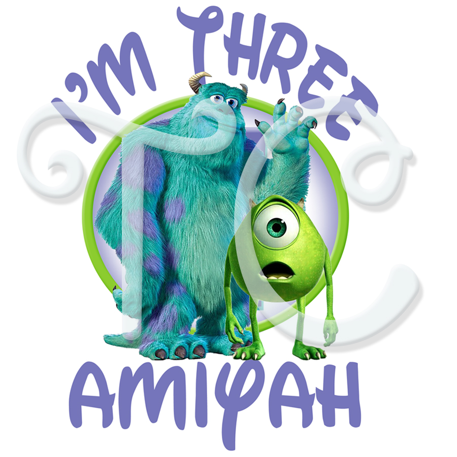 Monsters Inc Custom Birthday Shirt