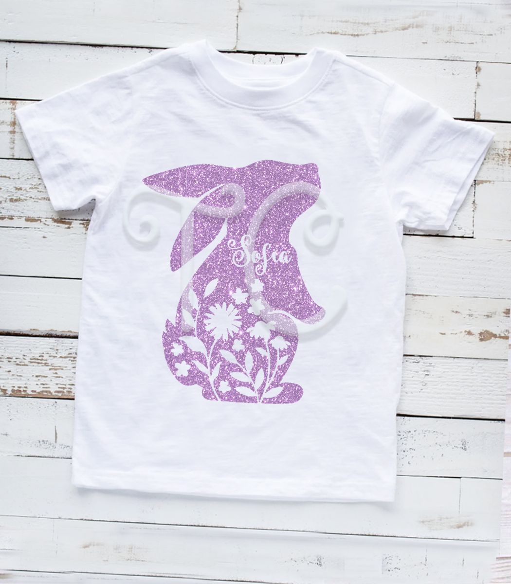 Floral Easter Bunny Custom shirt