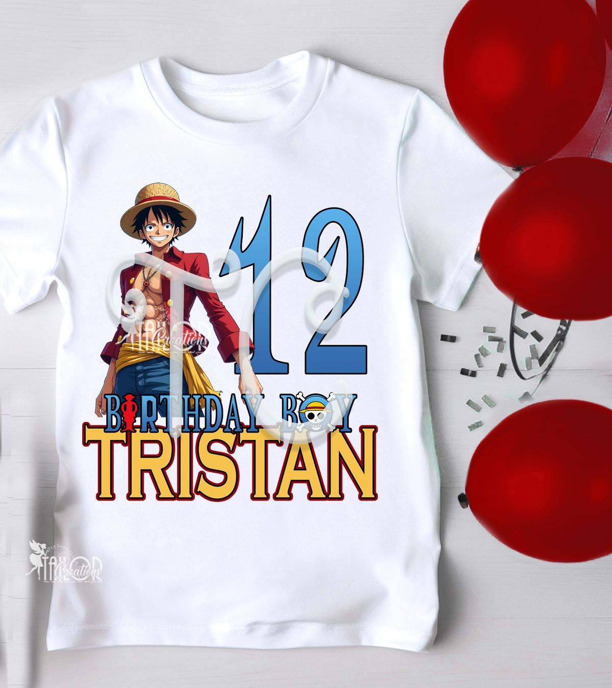 One Piece Luffy Custom Birthday Shirt, Anime Birthday Shirt, One Piece ...