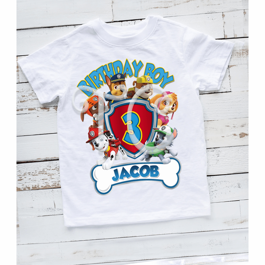 Paw Patrol Custom Birthday shirt