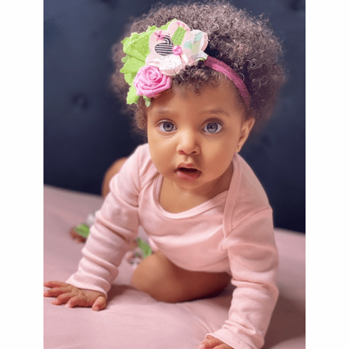 Pink Cactus Barefoot Sandals set