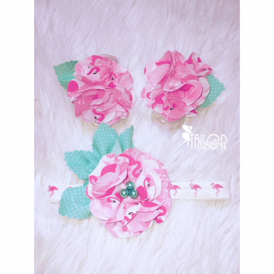 Pink Flamingo Barefoot Sandals