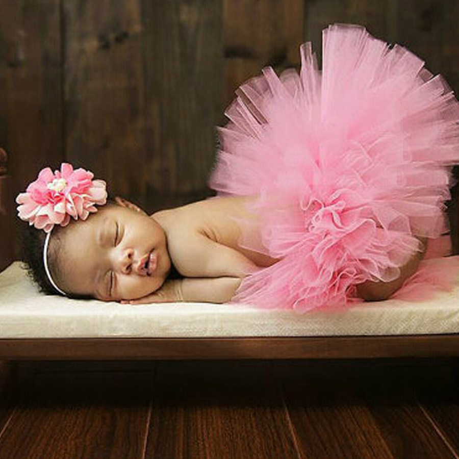 Pink Newborn tutu Custom set