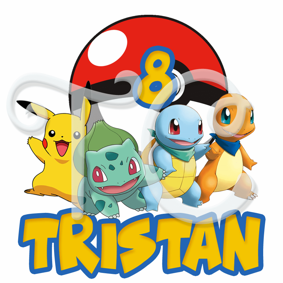 Pokemon Personalized Birthday shirt
