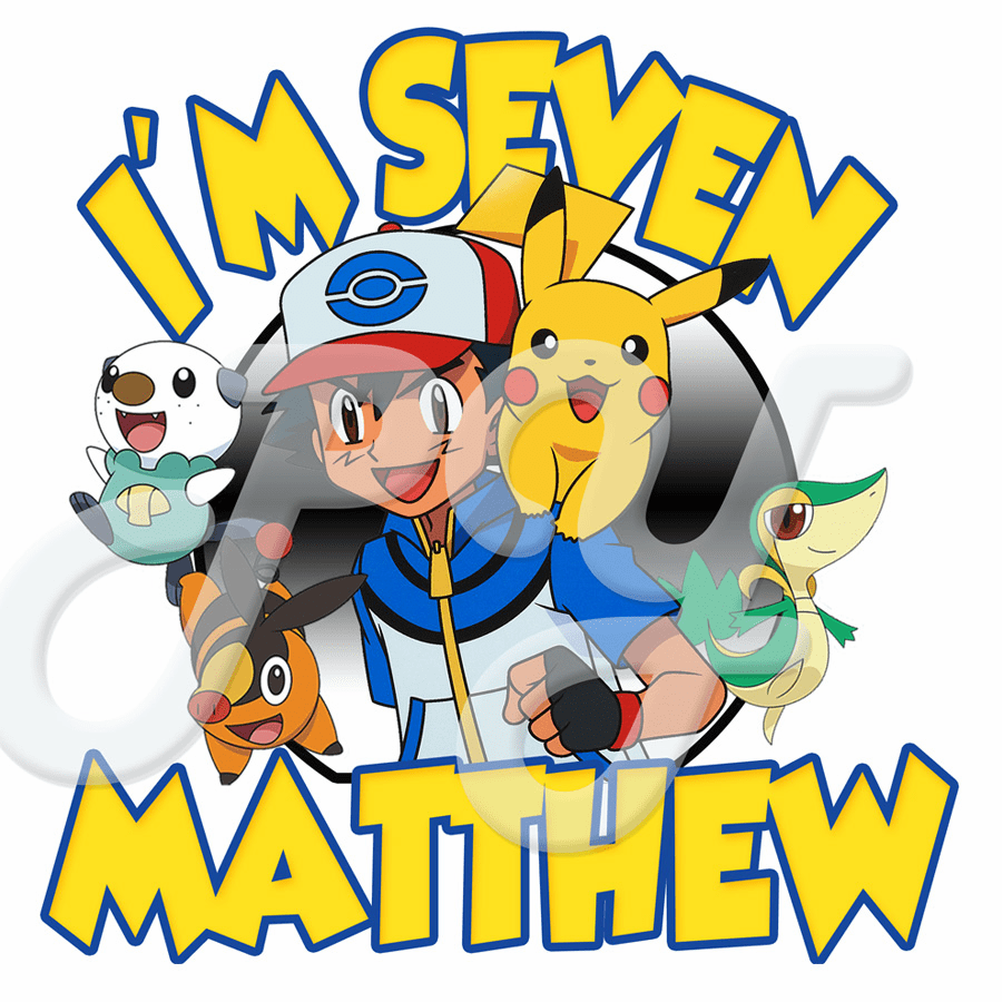 Pokemon Personalized t shirt