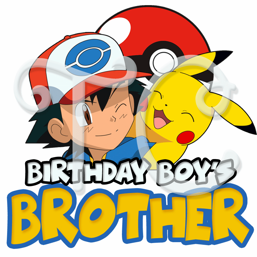 Pokemon Personalized Family Birthday shirt