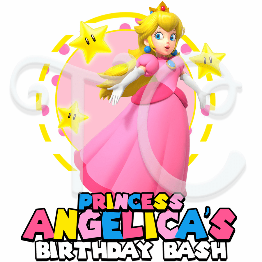 Princess Peach Custom Party Favor