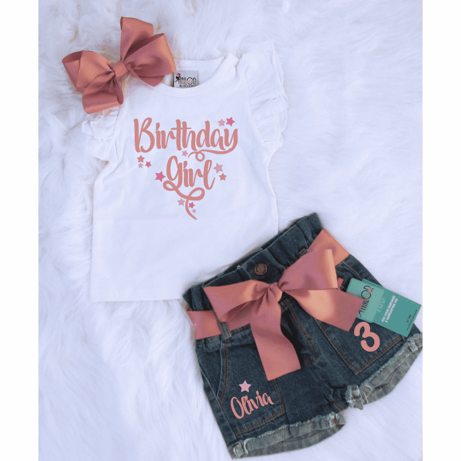 Rose Gold Custom Birthday Outfit