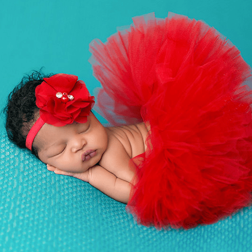 Red Newborn tutu set