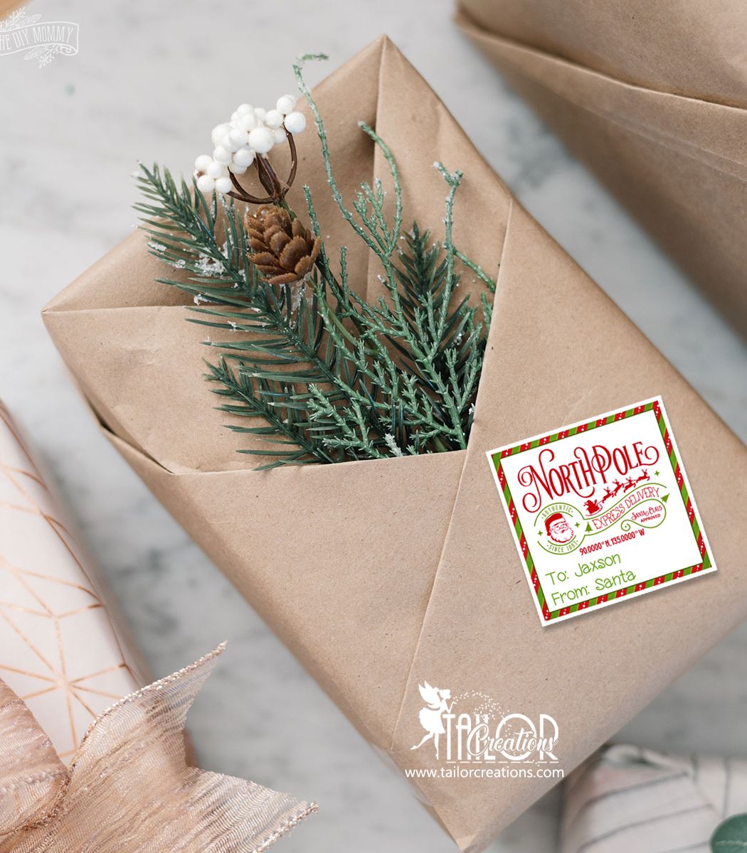 Santa Express Custom Christmas Stickers