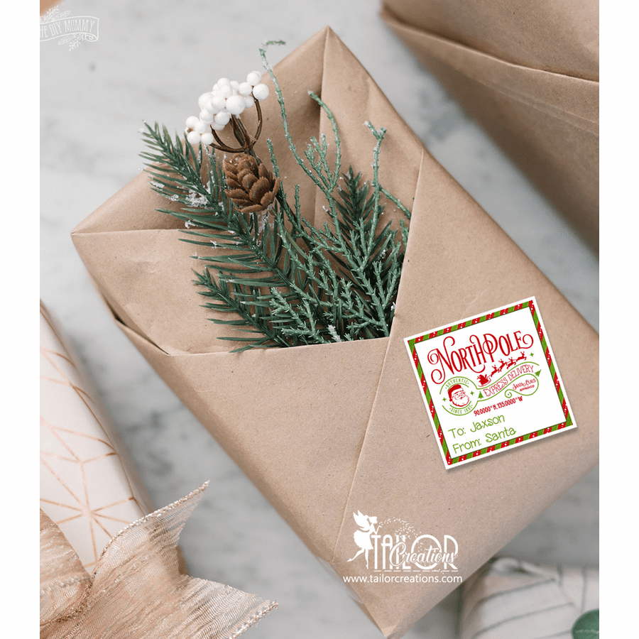 Santa Express Custom Christmas Stickers