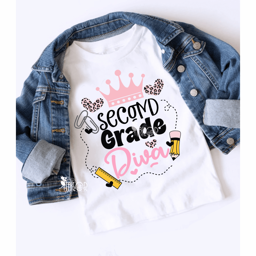 second grade first day of school outfit shirt - custom leopard print ...