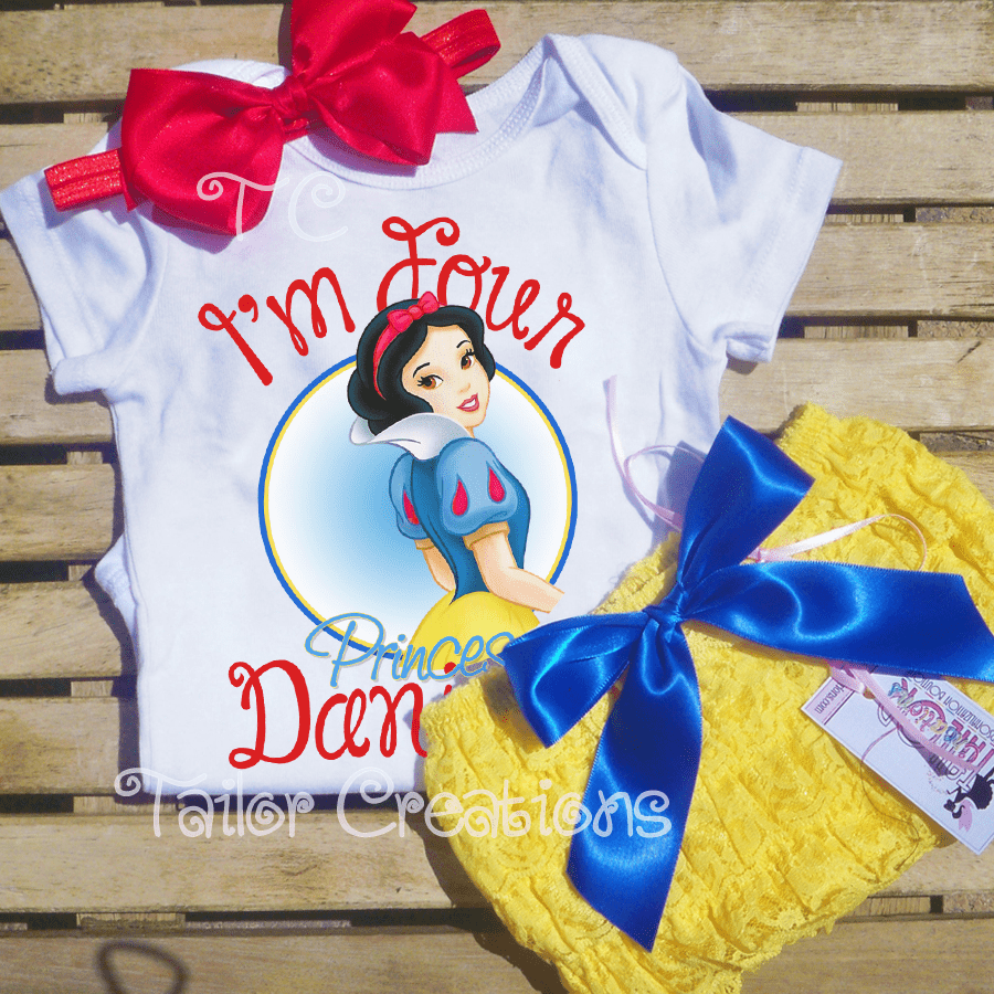 Snow White Personalized Petti Lace Set