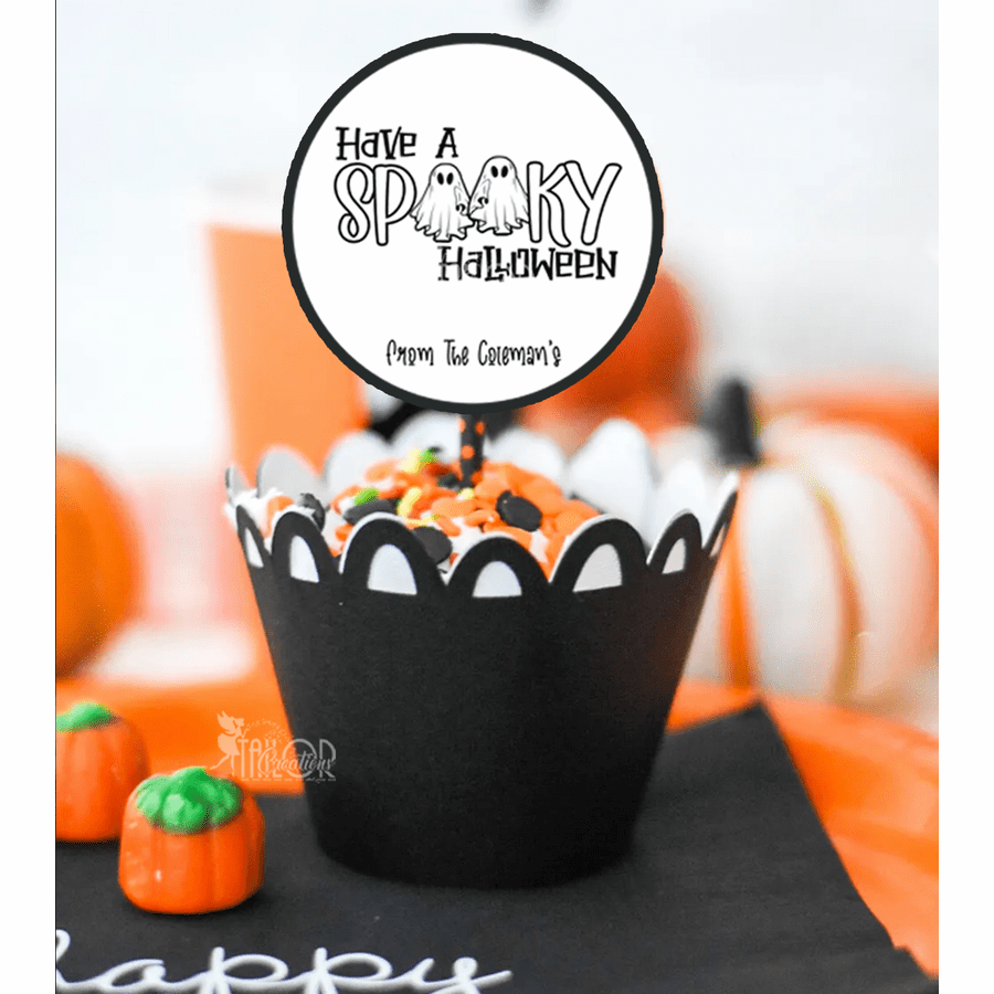 spooky ghost halloween stickers – trick or treat stickers – class boo ...