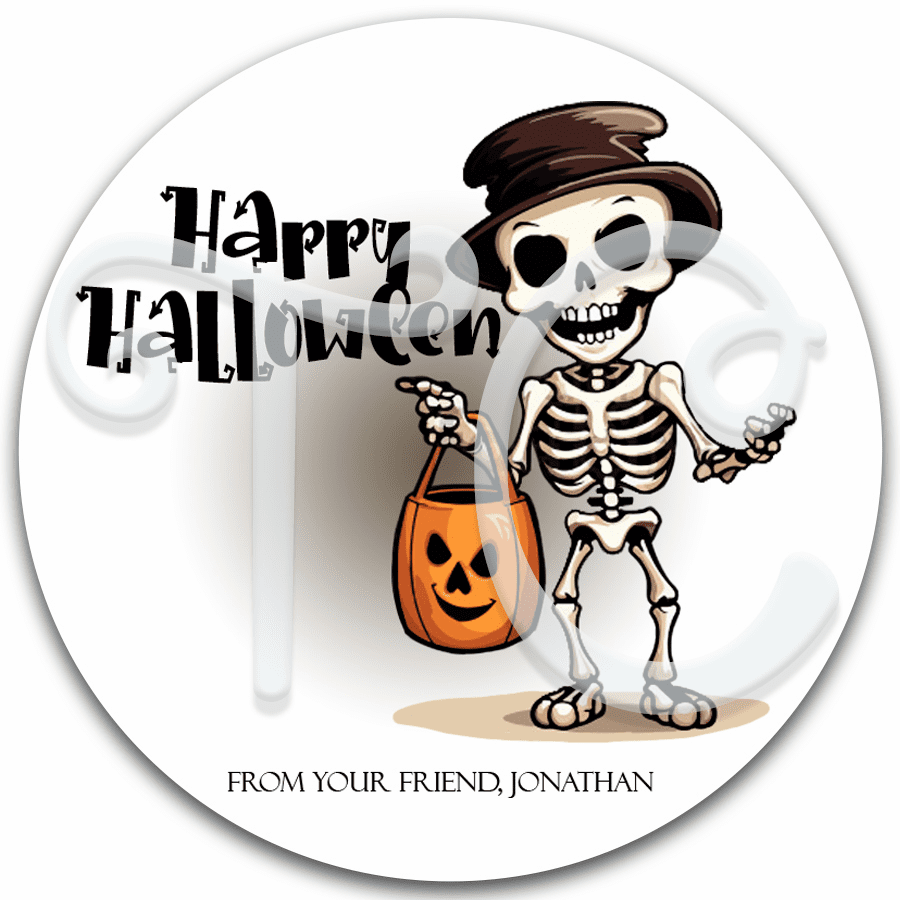 Spooky Skellington Halloween Stickers