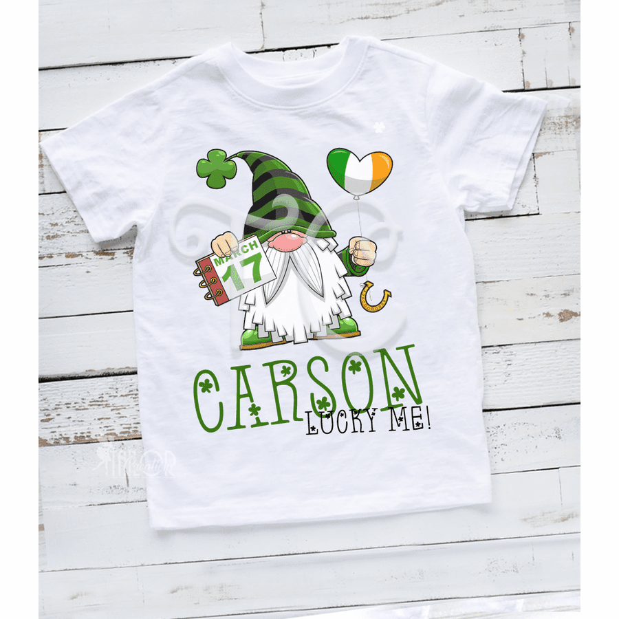 St. Patrick's Day Gnome Custom Shirt
