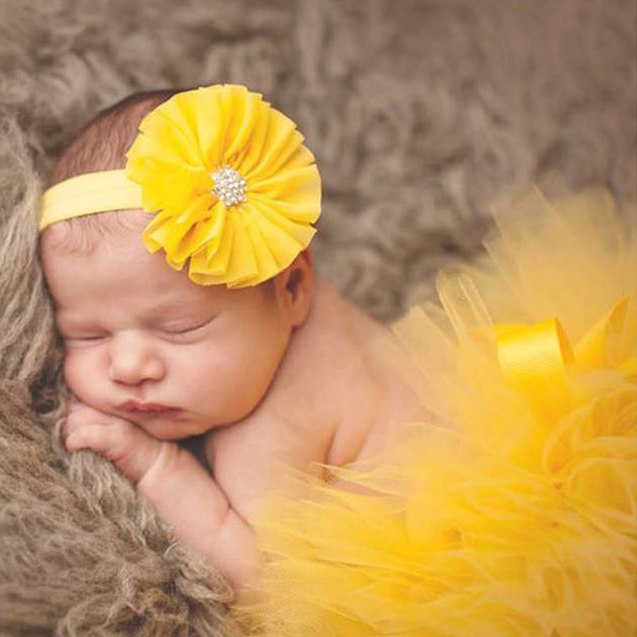 Sunshine Yellow Newborn tutu Set
