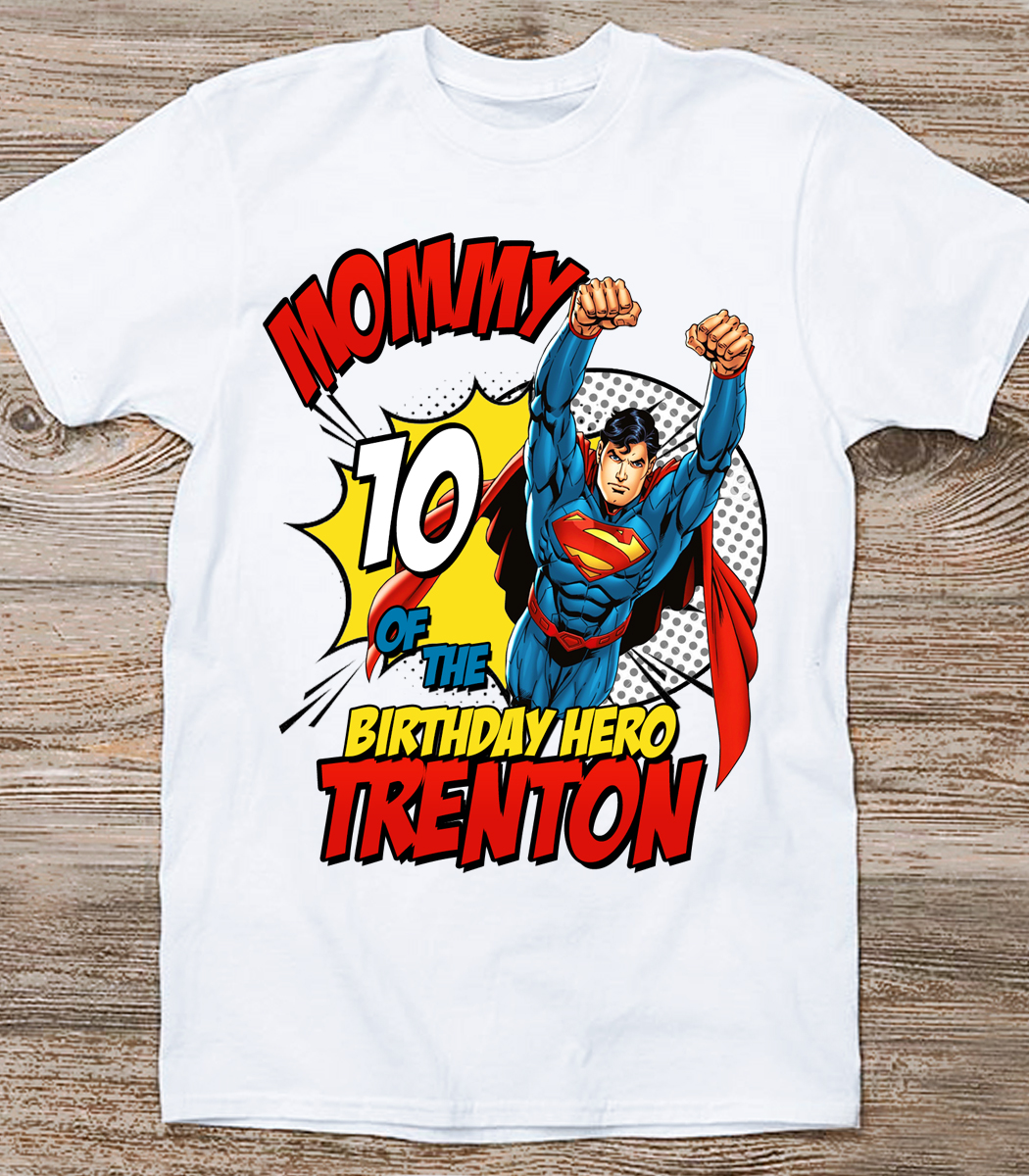 Superman Custom Birthday Family Shirt