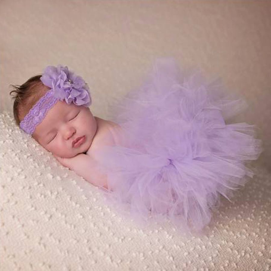 Lavender Newborn tutu Custom set