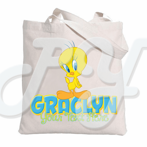 Tweety Bird Personalized Tote Bag