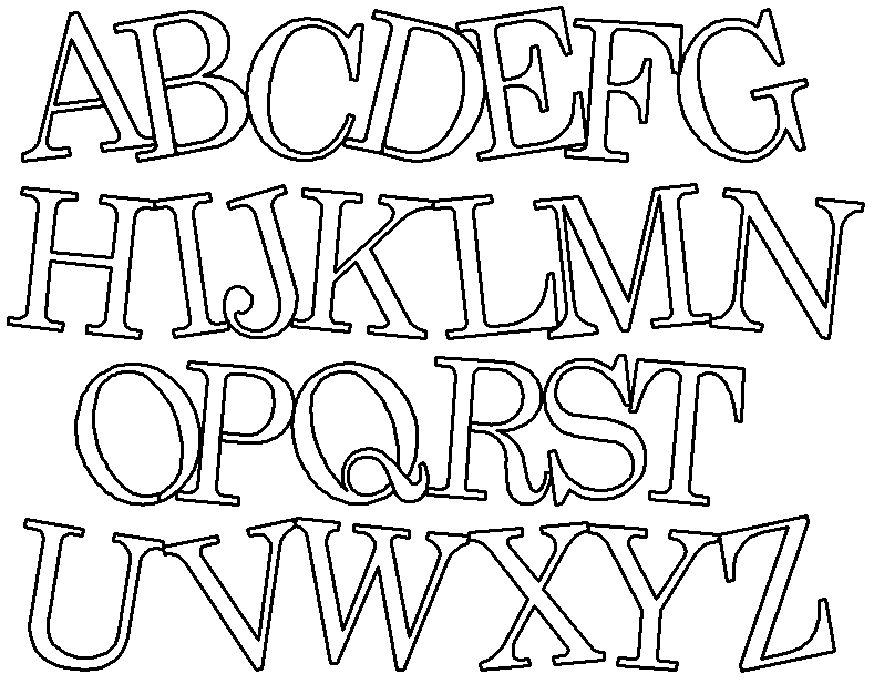 Abc Border Clip Art Black And White