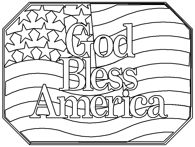 God Bless America Coloring Page: A Patriotic Activity for All Ages