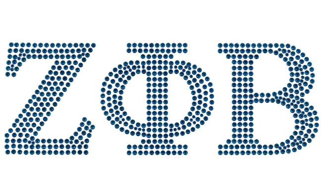 Zeta Phi Beta Blue Block Letters T-Shirt