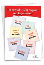 7 Step Program: Funny Birthday Greeting Card