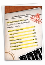 Airport Security: Funny Birthday Card