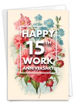 Flowers For Milestones - 15: Artful Anniversary Work Milestone Greeting ...
