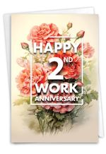 Flowers For Milestones - 2: Artful Anniversary Work Milestone Paper ...