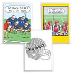 Football Coach: Artistic Thank You Variety Pack of 3 Cards