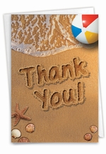 Beach Notes - Thank You: Stylish Thank You Card