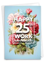 Flowers For Milestones - 25: Beautiful Anniversary Work Milestone Paper ...