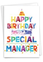 Special Manager: Beautiful Birthday Card