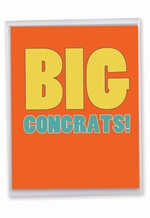 Big Congratuations Big Ones Congratulations Paper Card
