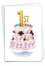 Big Day 1: Stylish Milestone Anniversary Card