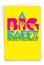 Big Signs: Creative Birthday Greeting Card
