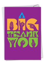 Big Signs: Stylish Thank You Card