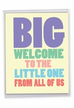 Big Welcome: Funny Baby Big Card