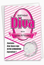 Birthday Diva: Funny Birthday Greeting Card