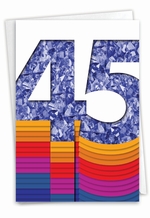 Bold Milestones - 45: Funny Milestone Anniversary Card